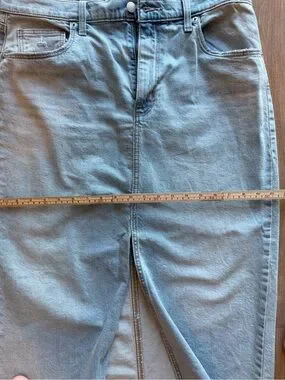 Skirts | Light Wash Denim Maxi Skirt | Poshmark